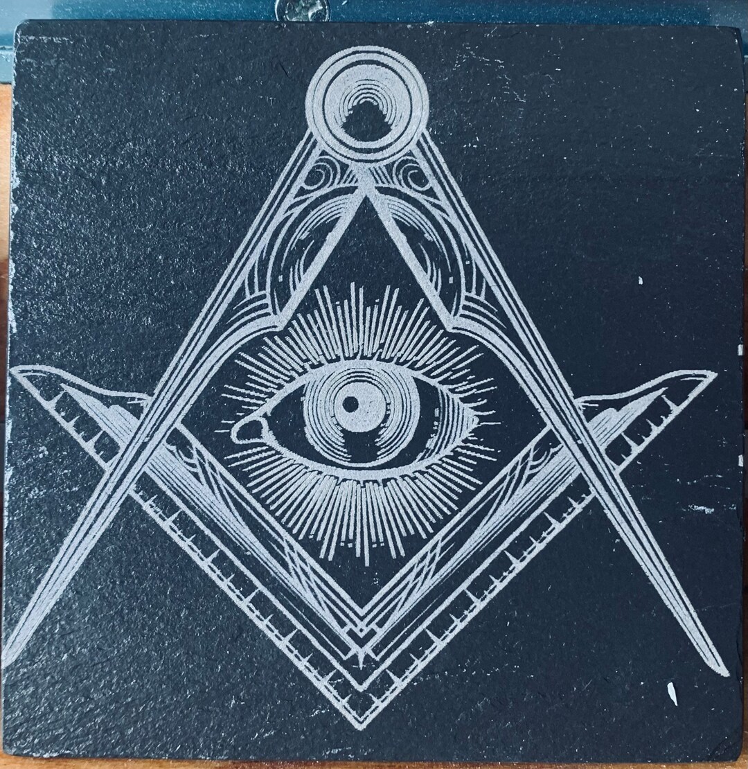 Masonic Slate Coasters - Choose Your Own Set - Personalized Engraved ...