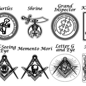 Masonic Freemasonry - Large Wood and Leather Name Tags - Custom ...