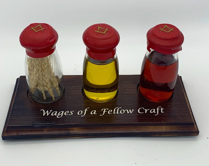 The Wages of a Fellow Craft Display - Freemason Wall Decor Gift - Etsy