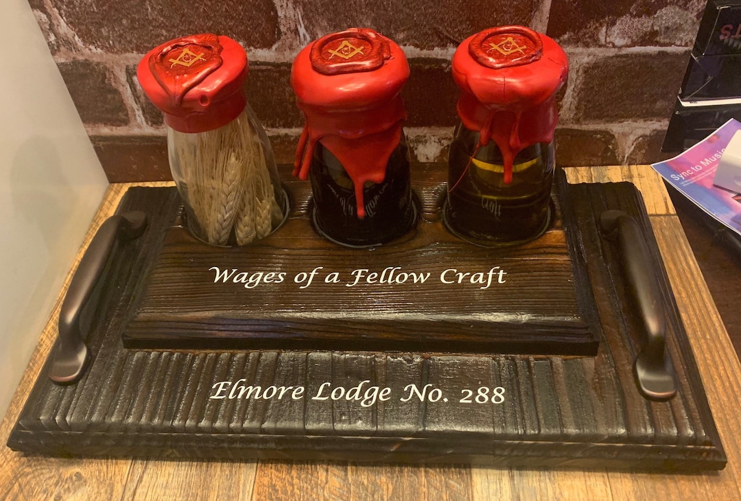 Masonic Wages of a Fellow Craft Display - Degree Work Version ...