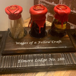 Masonic Wages of a Fellow Craft Display - Degree Work Version ...