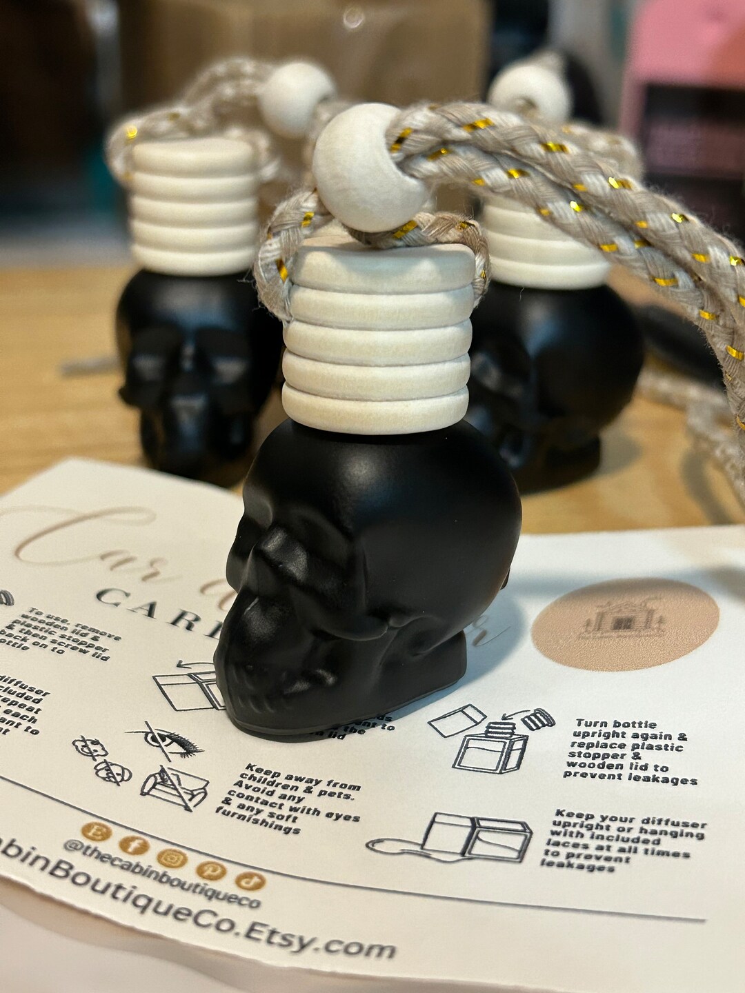 Matte Black Skull Car Diffuser Skull Car Air Freshener - Etsy