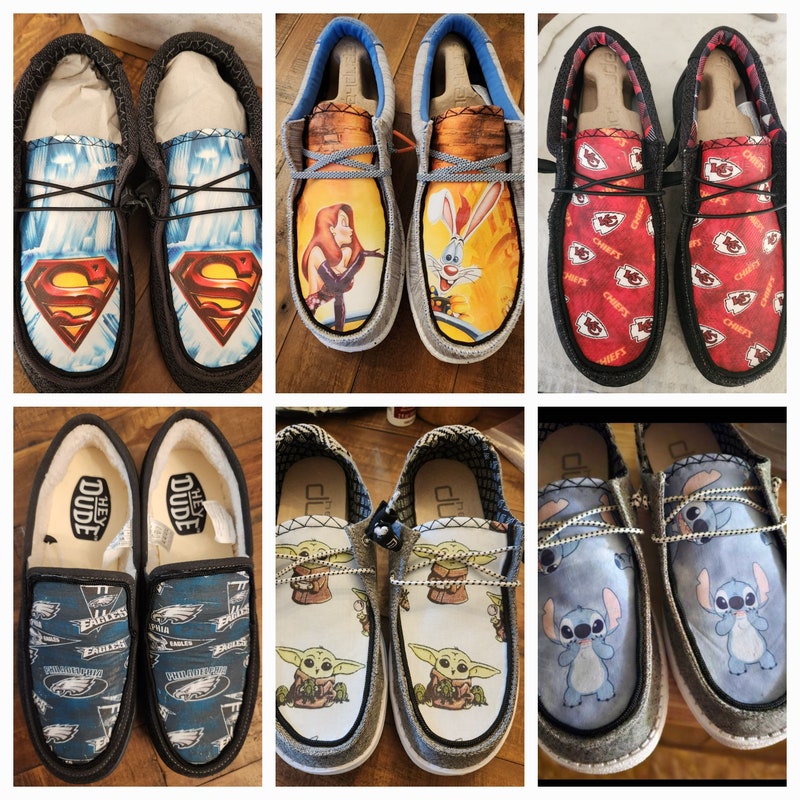 Custom Hey Dudes - Etsy