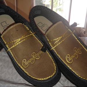 Custom Crown Royal Hey Dudes Black - Etsy