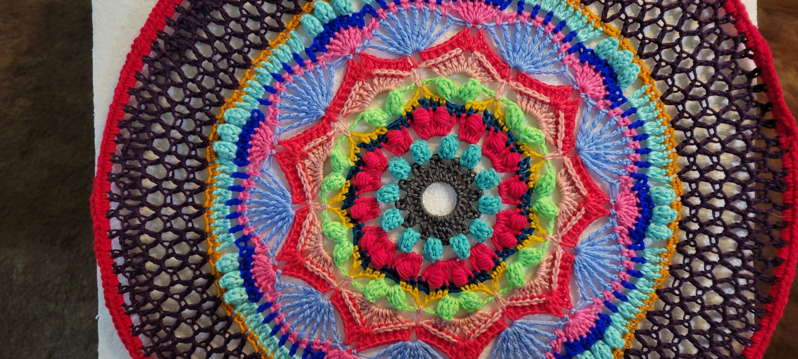 Crochet Wheelchair Wheel Cover Pattern, Mandala Decoration (PDF Digital ...