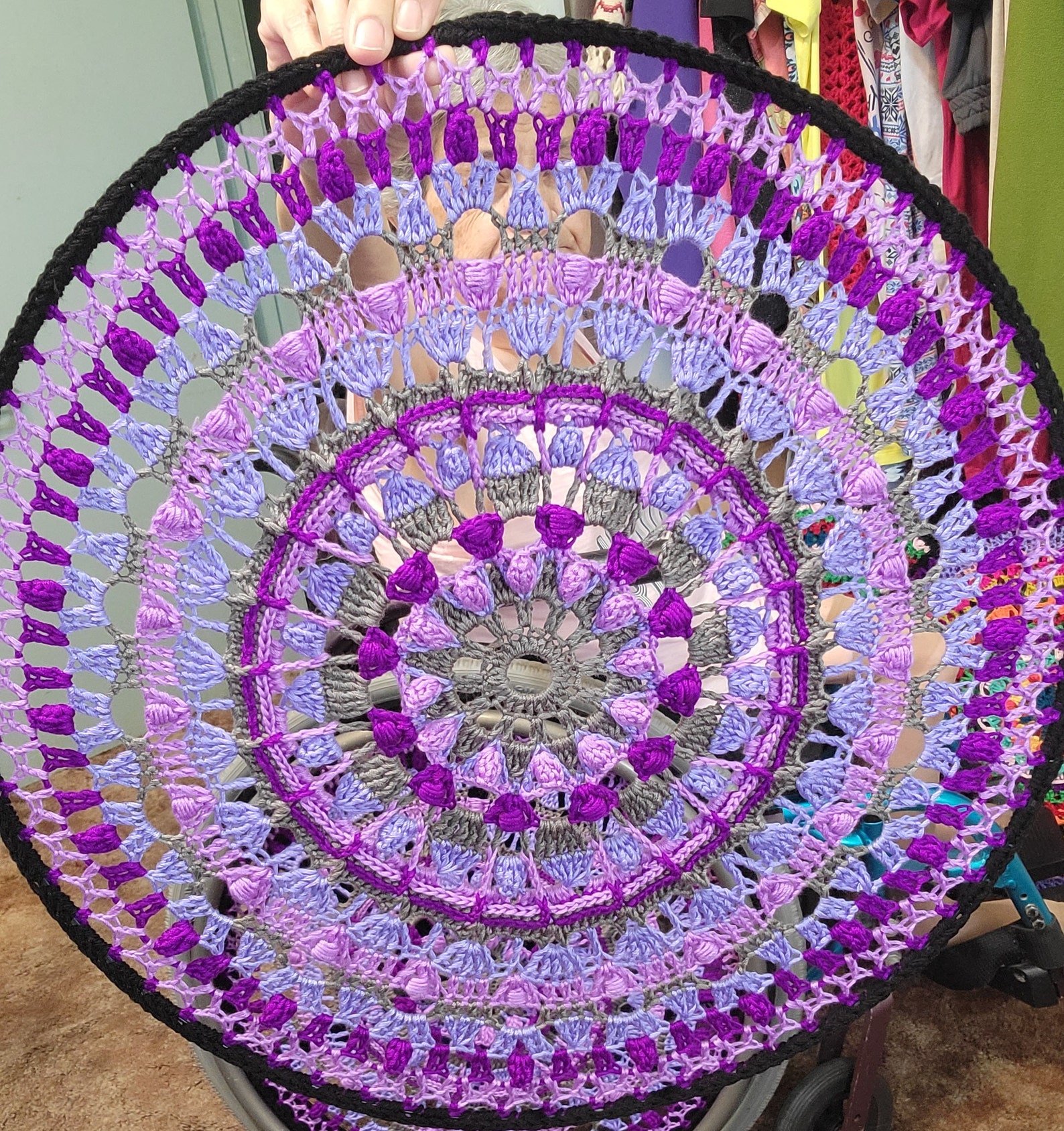 PDF DIGITAL Crochet Pattern Wheelchair With Text & Photos Wheel Cover ...