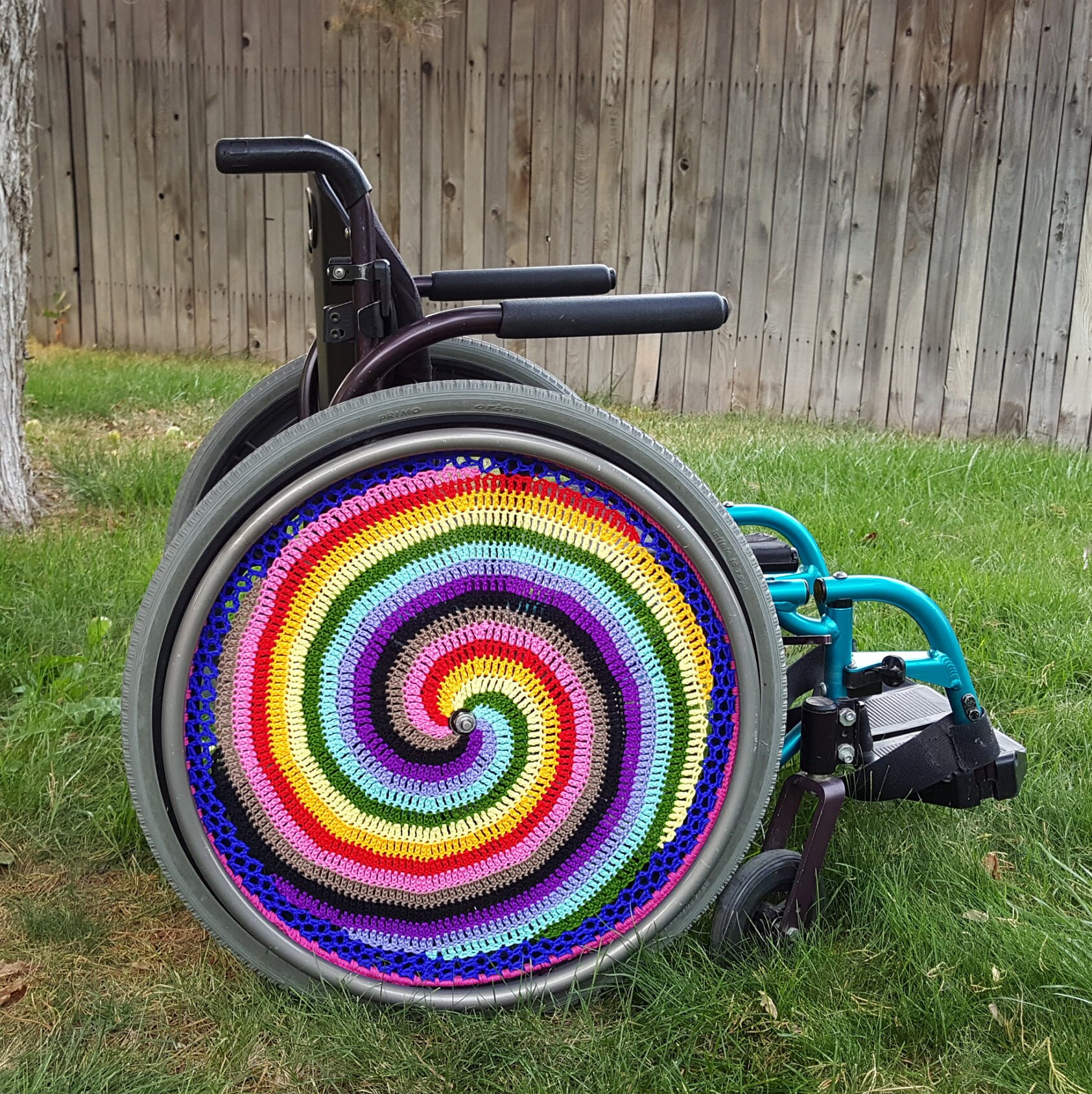 Pattern PDF Crochet, Wheelchair Wheel Cover, Gift for Wheelchair Friend ...