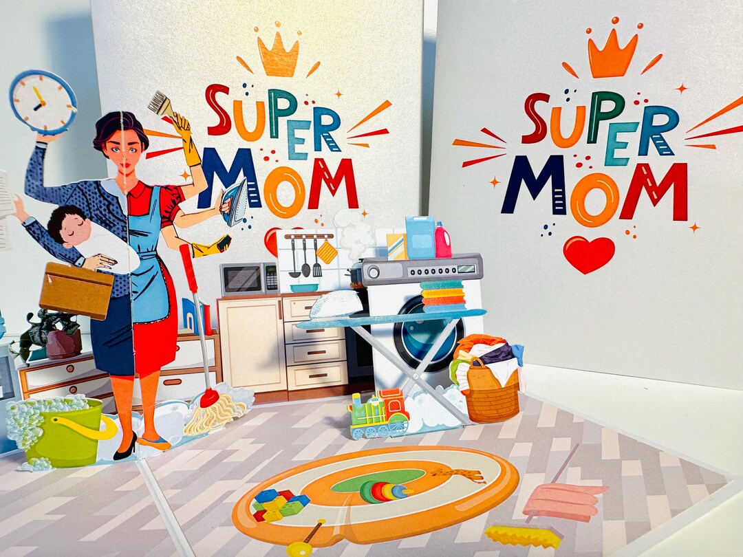 SUPER MOM - Incredible Multitasking Abilities of the Modern Mother - 3D ...