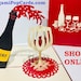 Wine Bottle and Glass Card - Created by Origami Pop Cards Sydney ...