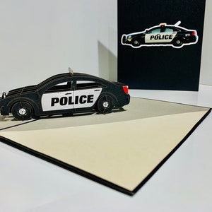 Super Cool Police Car Card - Created by Origami Pop Cards Sydney ...