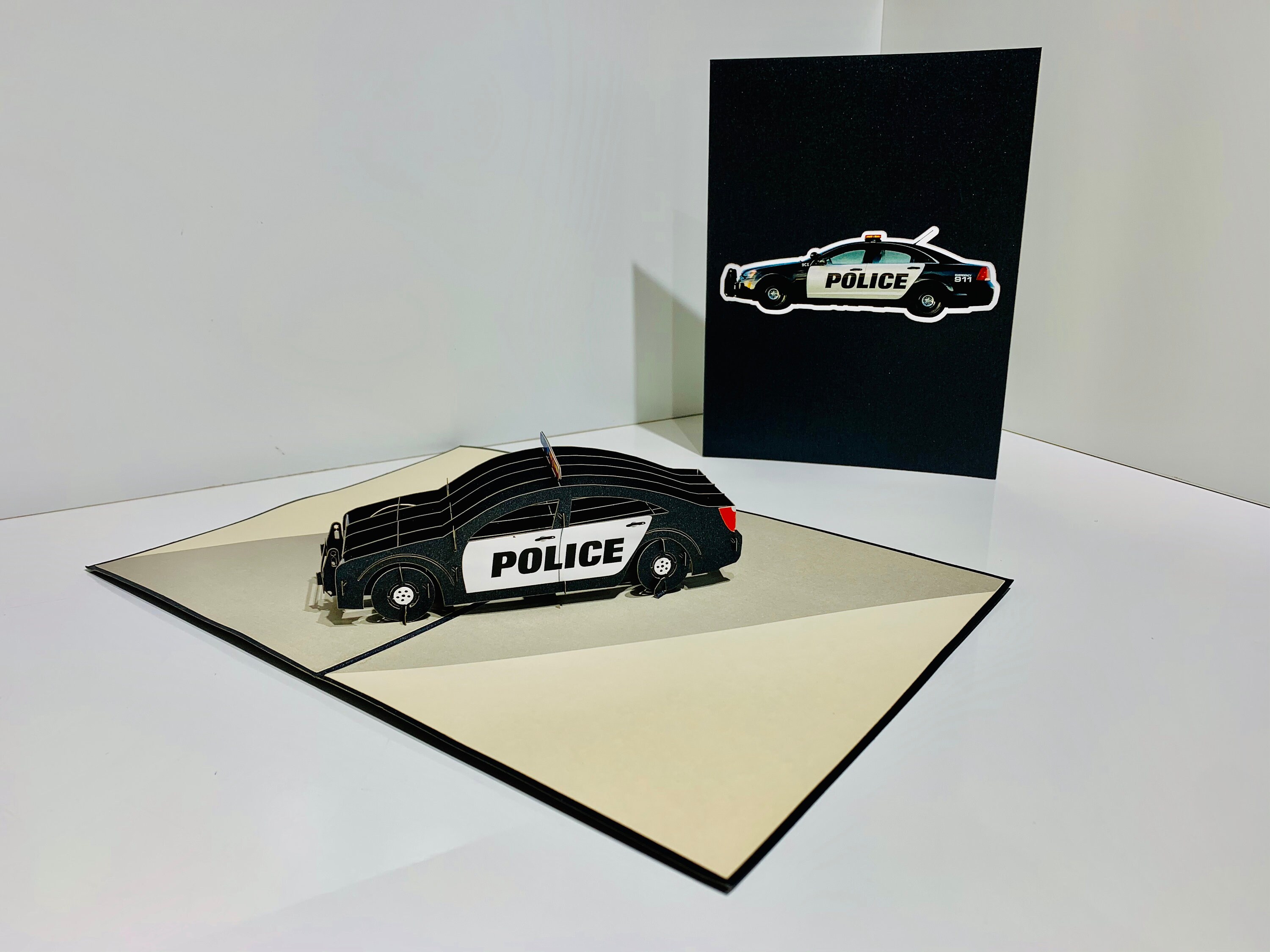 Super Cool Police Car Card - Created by Origami Pop Cards Sydney ...