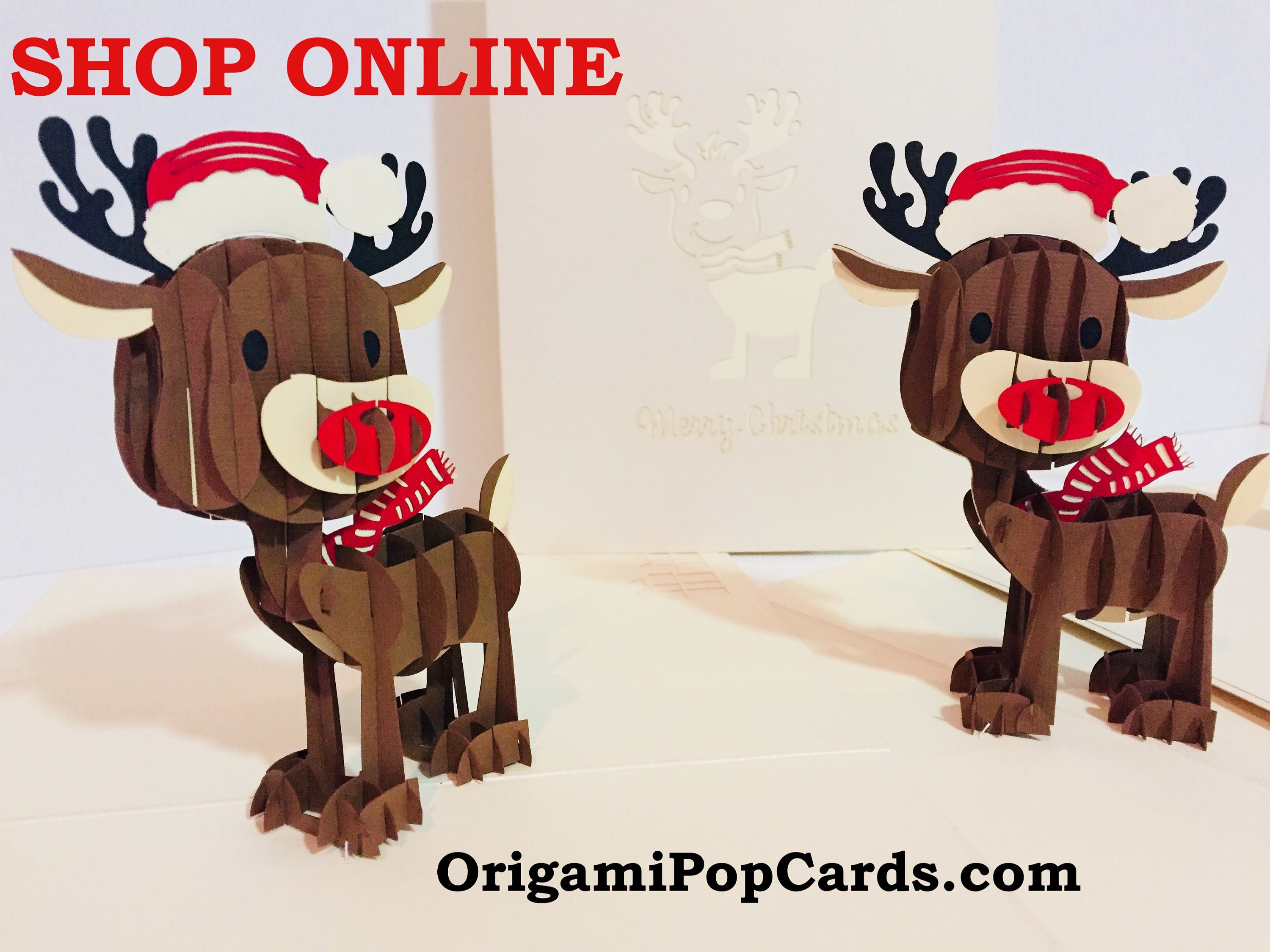 3d Origami Reindeer