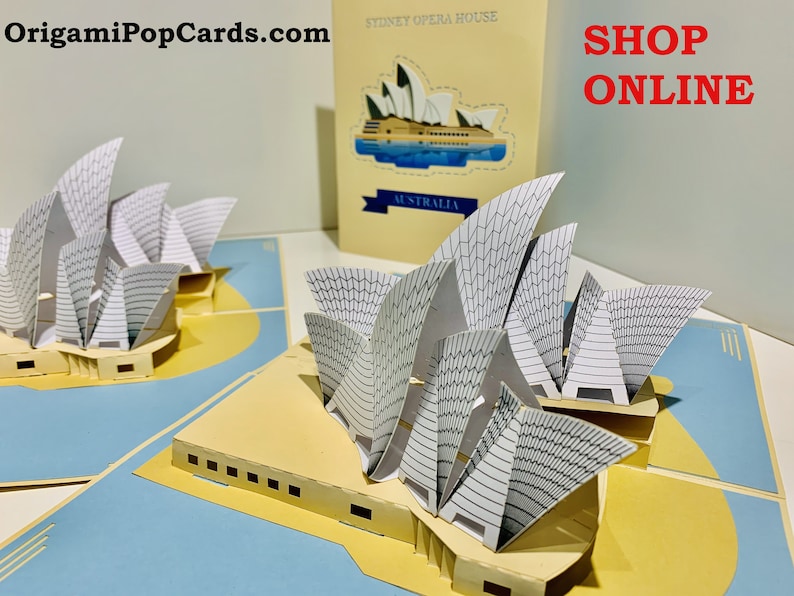 Stunning Sydney Opera House Australia Card - Created by Origami Pop ...