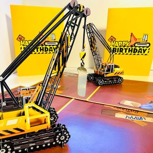 Happy Birthday CRANE Truck 3D Pop up Greeting Card Perfect for ...