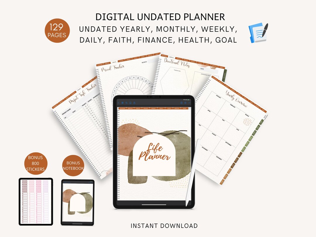 Fall Ultimate Christian Life Planner for Goodnote & Digital Notebook ...