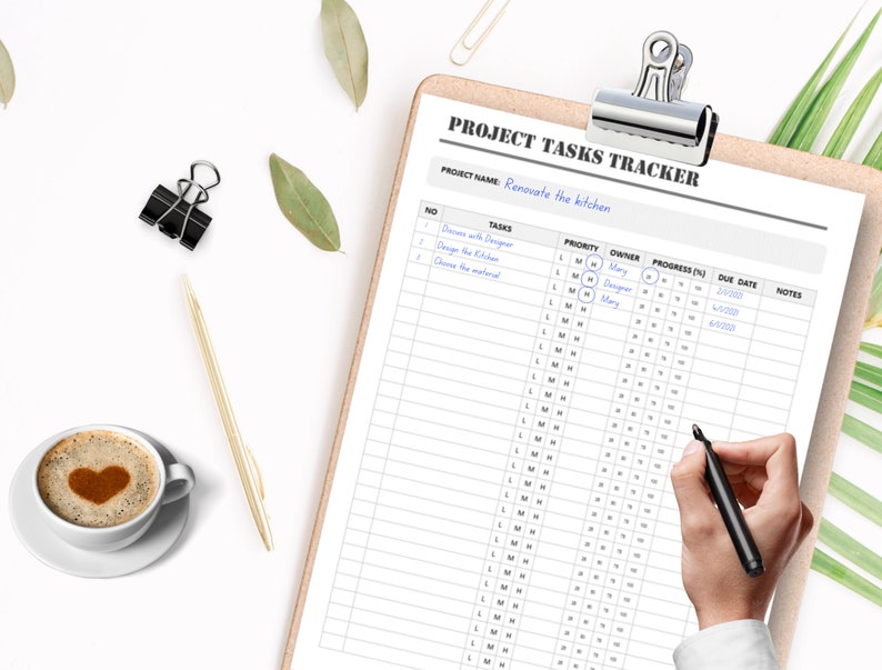 Project Planner Printable: Project Manager Printable to Plan & Track ...