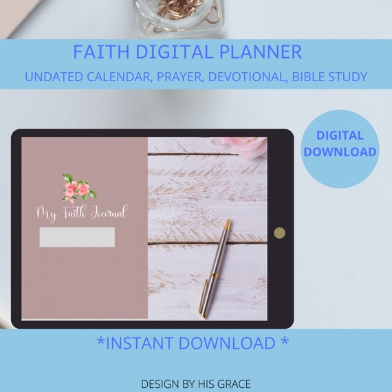 Faith Digital Planner for Goodnote Digital Prayer Journal | Etsy