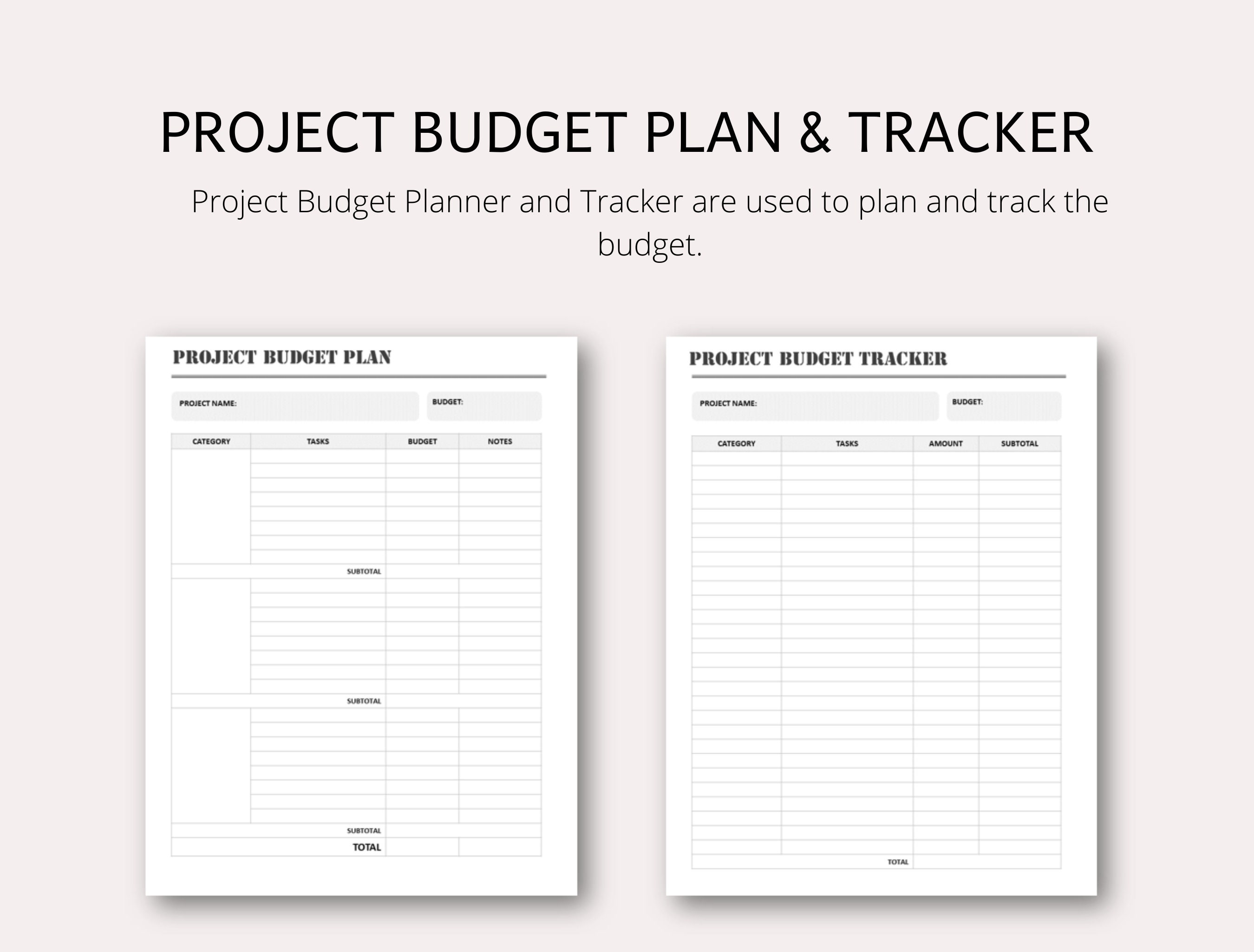 Project Planner Printable: Project Manager Printable to Plan & - Etsy