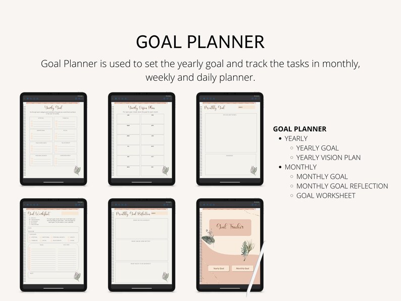 365 Days Christian Digital Planner for Goodnote, Undated, Prayer ...