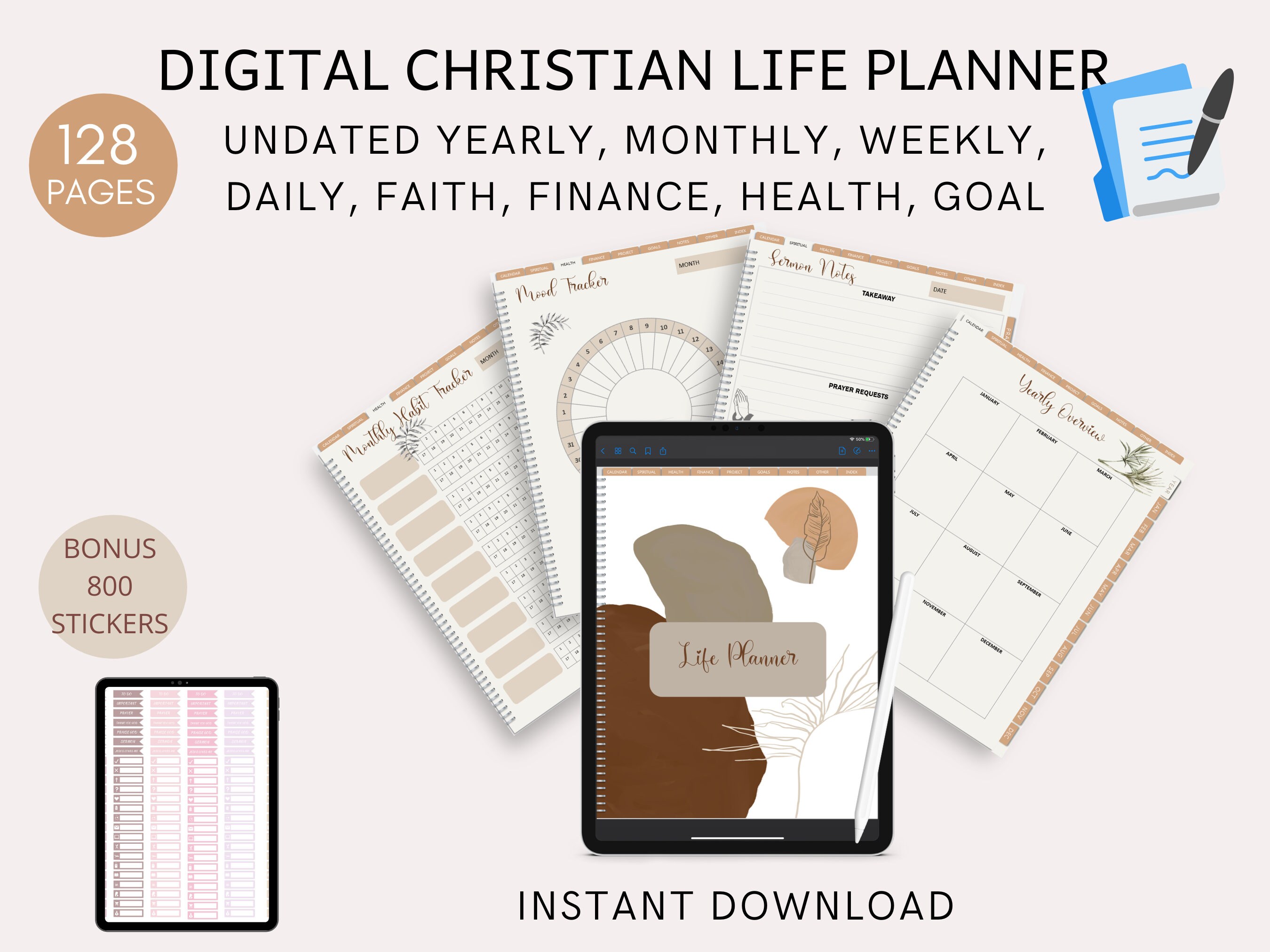Ultimate Christian Life Planner for Goodnote Digital Planner - Etsy