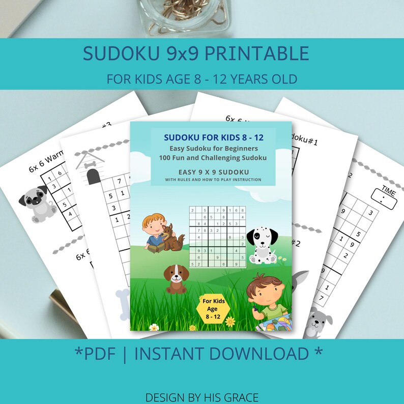SUDOKU FOR KIDS: 100 Easy 9x9 Sudoku for Beginner for Kids Age 8 - 12 ...