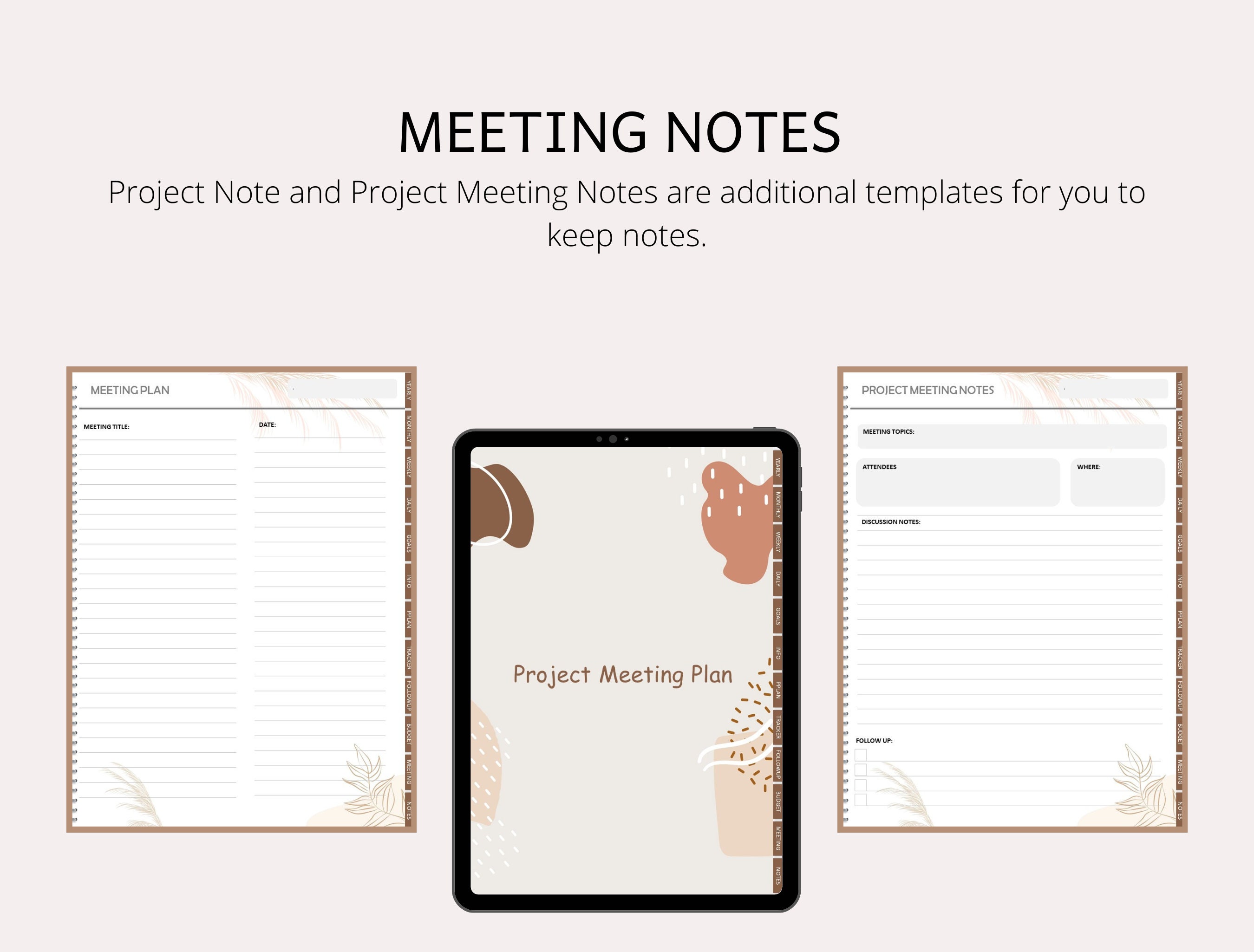 Digital Project Planner for Goodnote, Undated Monthly, Weekly,daily ...