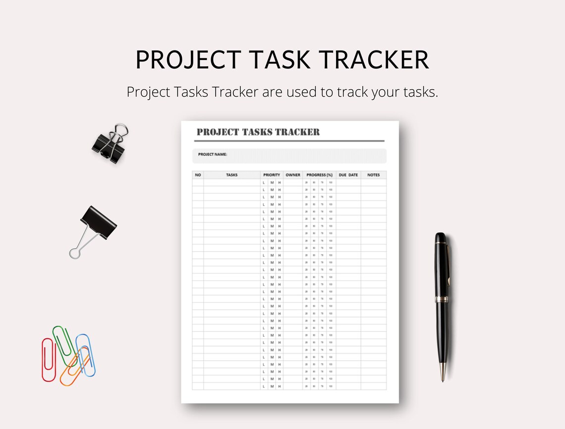 Project Planner Printable: Project Manager Printable to Plan & - Etsy ...