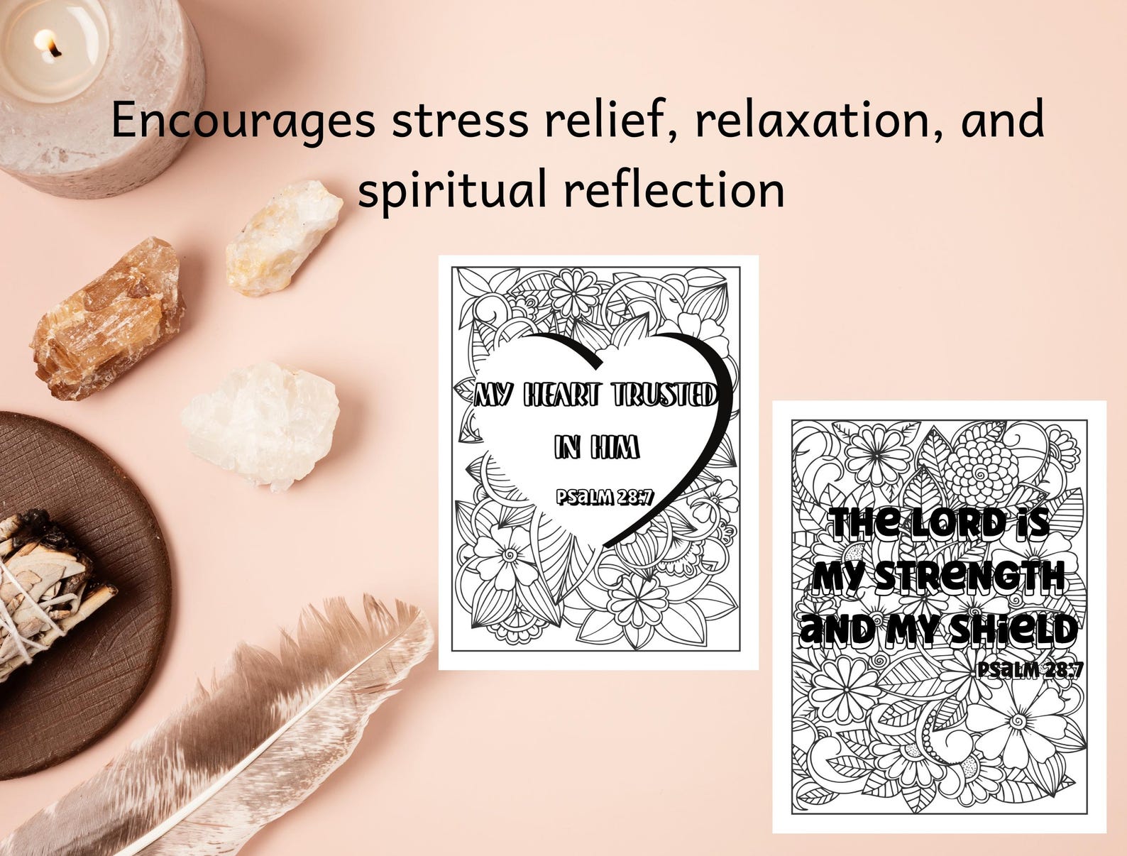 50 Bible Verse Coloring Page | Christian Mindfulness Printable ...