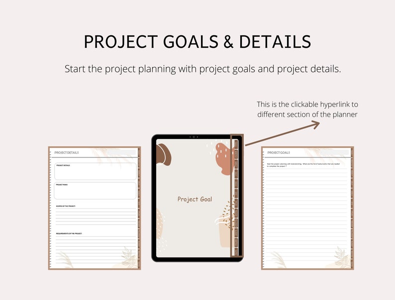 Digital Project Planner for Goodnote, Undated Monthly, Weekly,daily ...