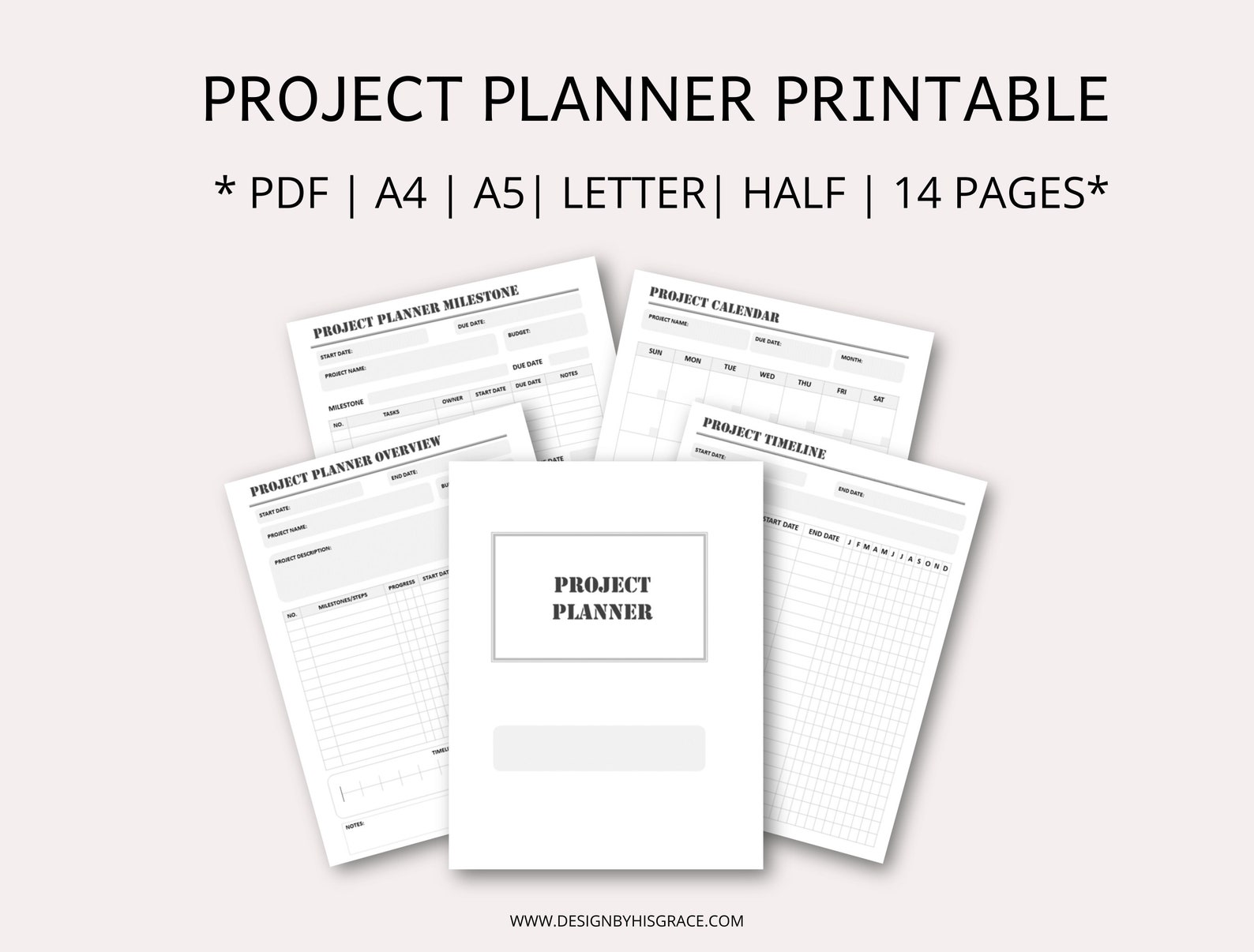 Project Planner Printable: Project Manager Printable to Plan & Track ...