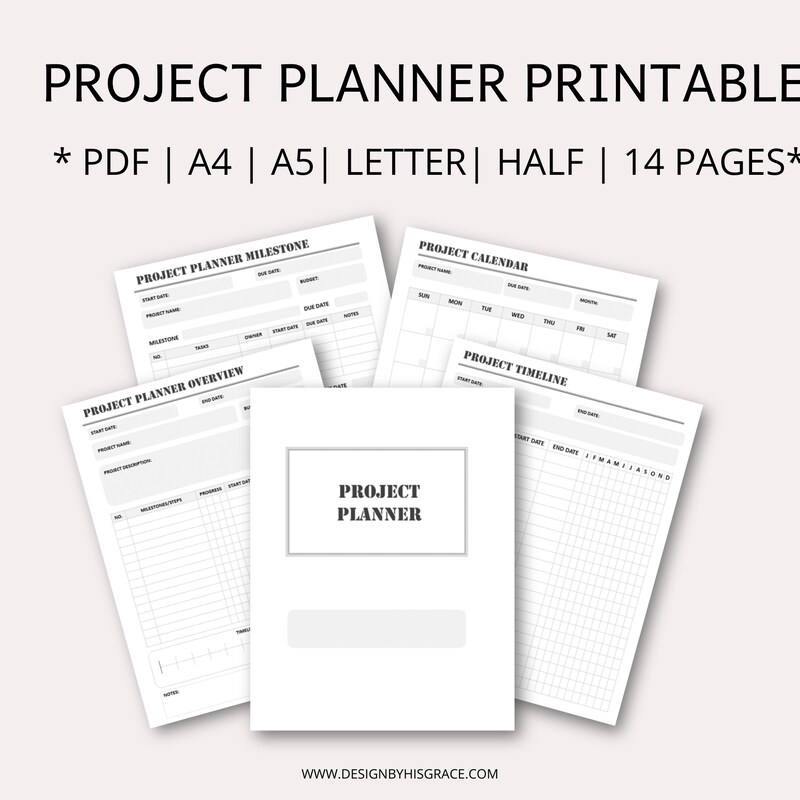 Project Planner Printable - Etsy