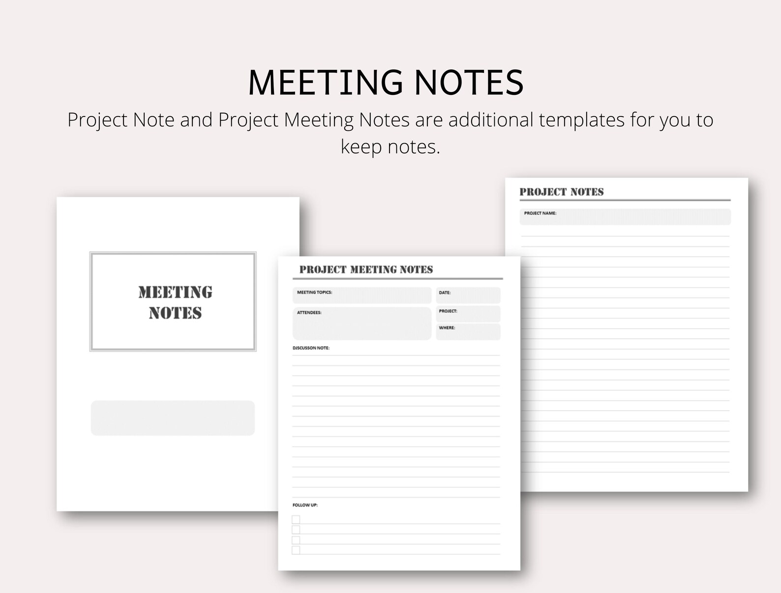 Project Planner Printable: Project Manager Printable to Plan & - Etsy