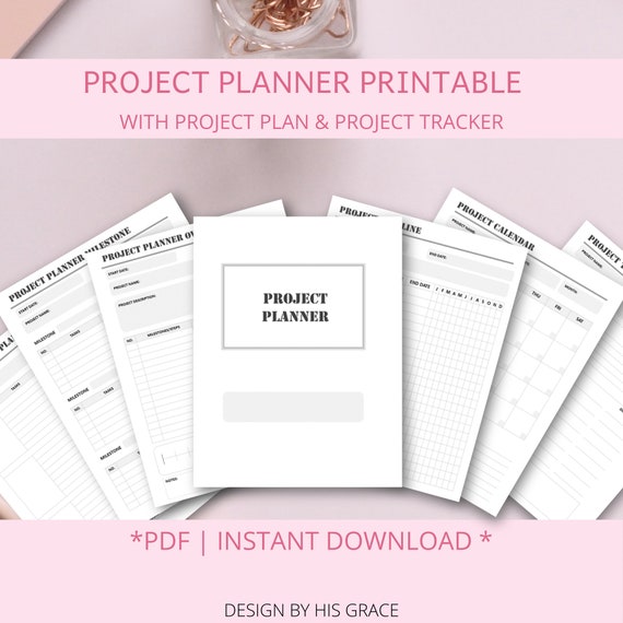 Project Planner Printable: Project Manager Printable to plan & | Etsy