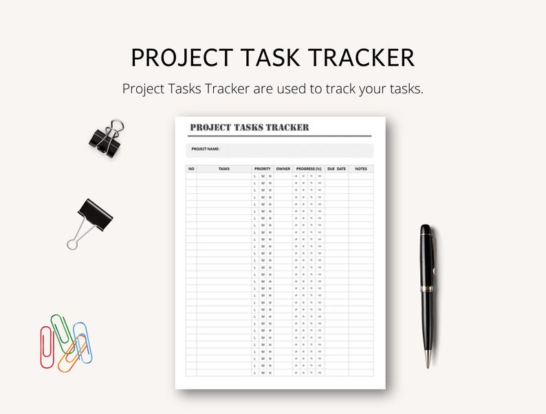 Project Planner Printable: Project Manager Printable to Plan & Track ...