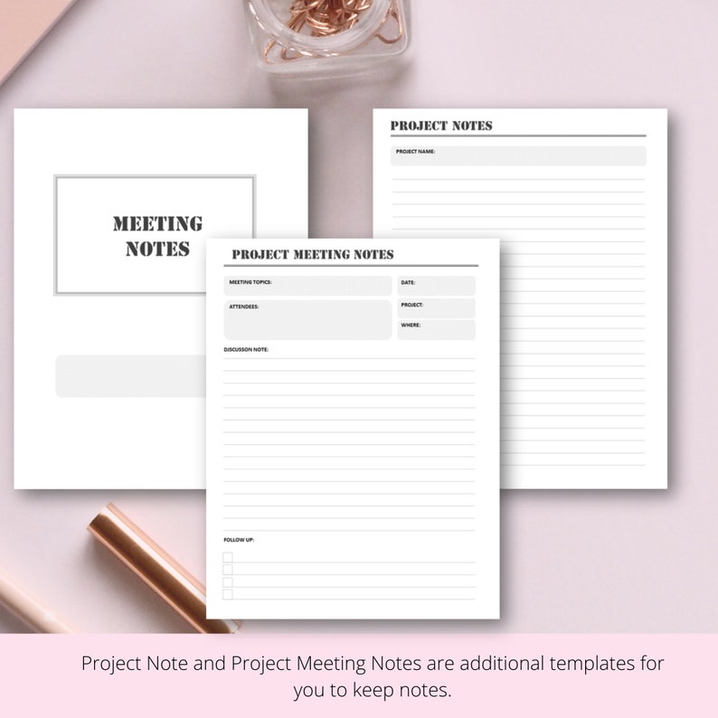 Project Planner Printable: Project Manager Printable to plan & | Etsy