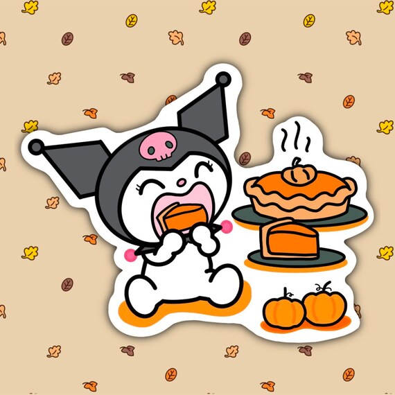 Kuromi Fall Autumn Sanrio Sticker for Journals Planners - Etsy