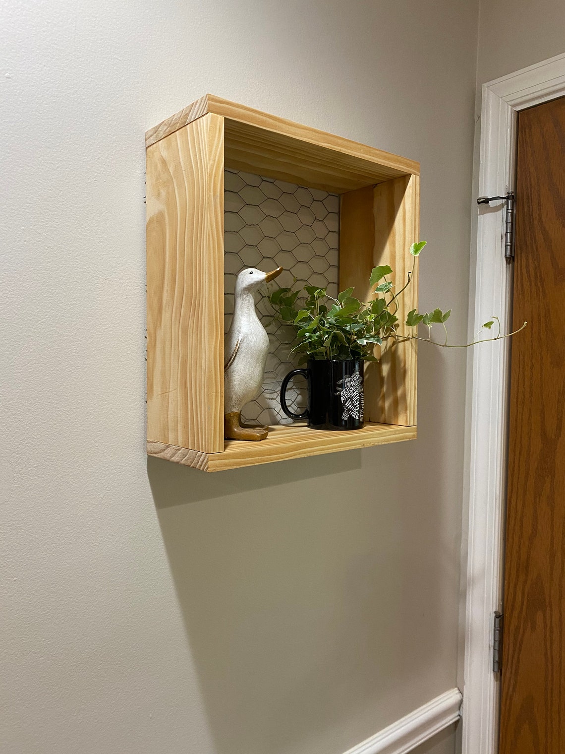 Rustic Wall Box Shelf - Etsy
