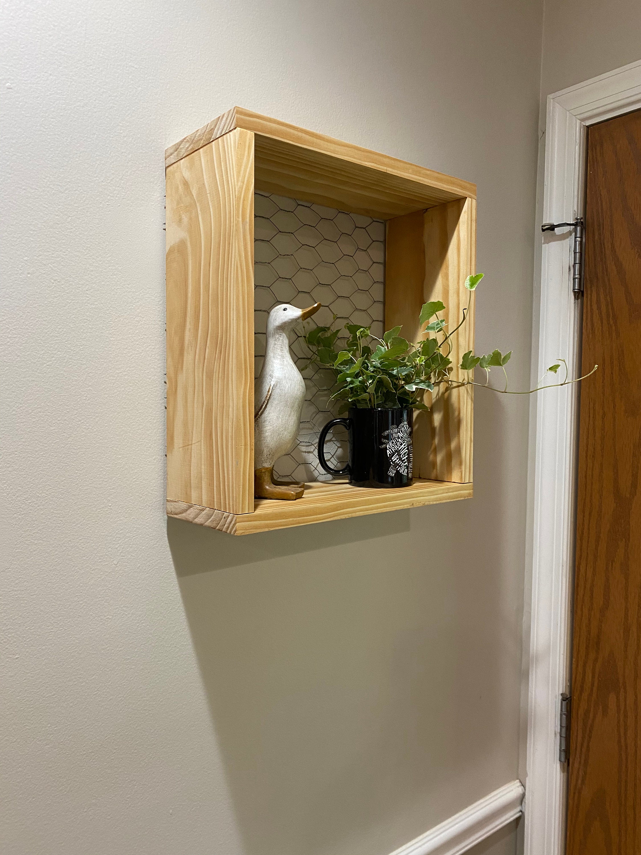 Rustic Wall Box Shelf - Etsy