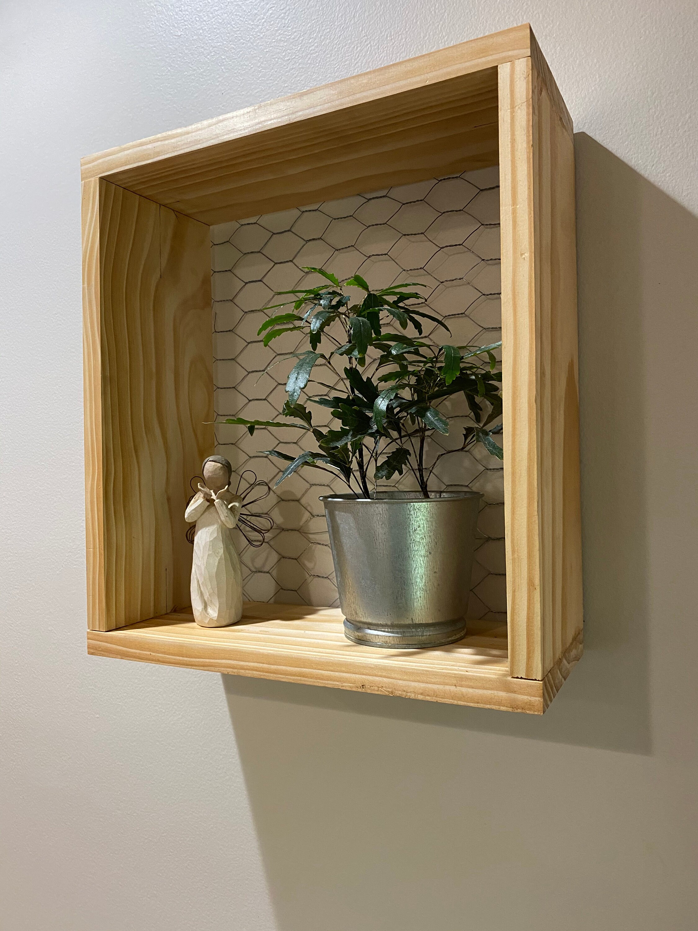 Rustic Wall Box Shelf - Etsy