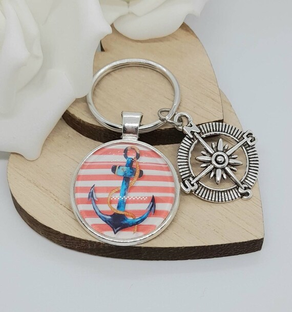 Anchor Compass And Key Chains Nautical Key Chains | Anchor, Compass