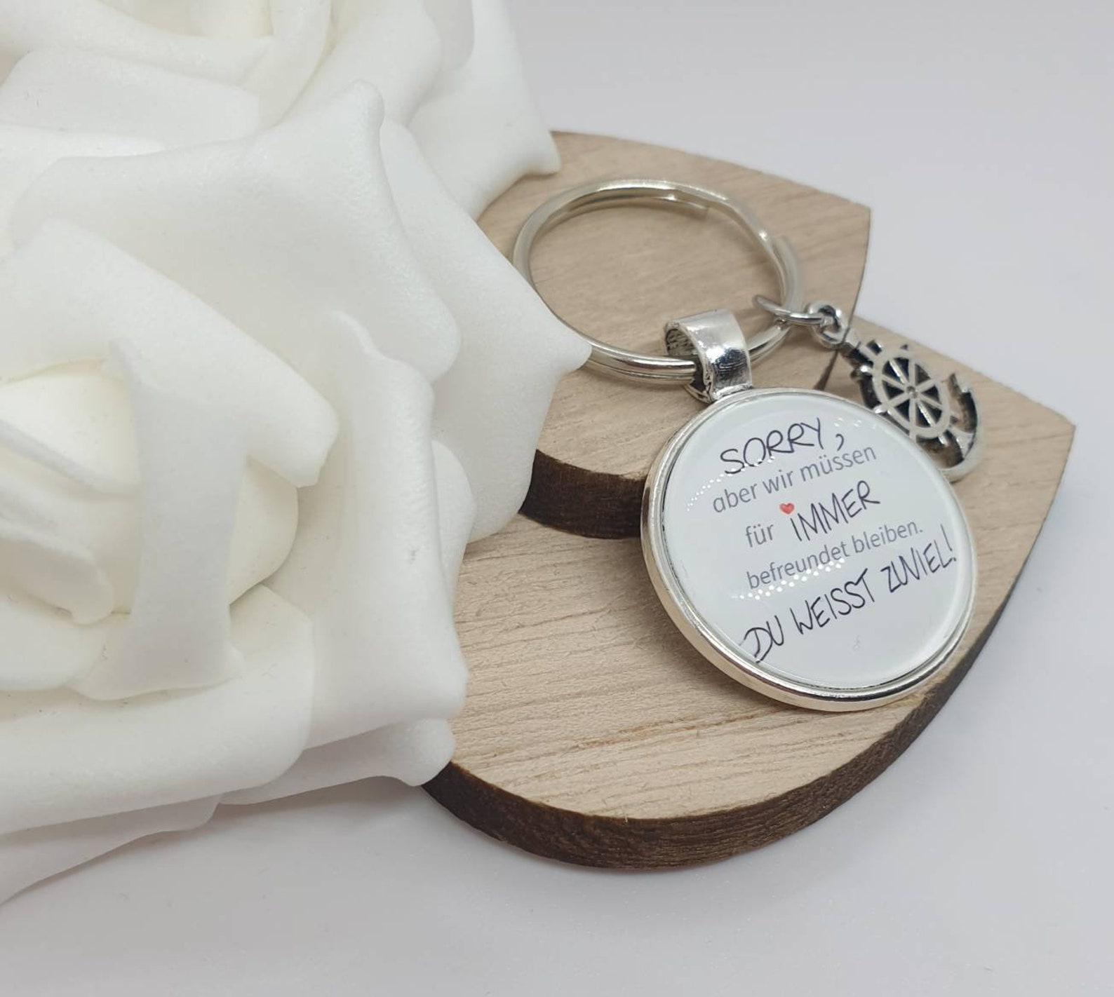 Schlüsselanhänger Sorry, wir müssen für immer befreundet bleiben, du ...