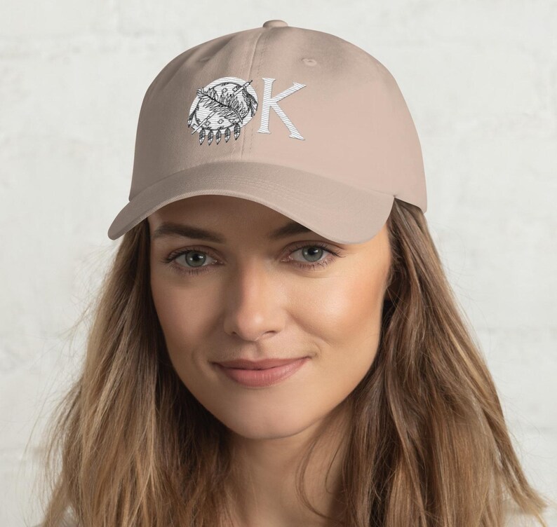 OK Sheild White Writing Dad Hat - Etsy