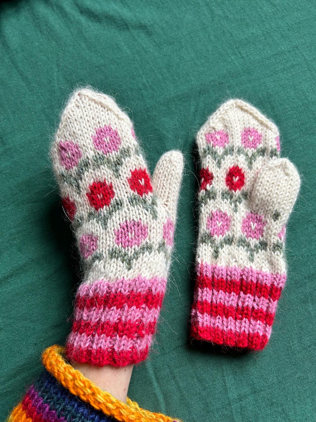Alpaca Wool Nordic Knit Mittens in a Variety of Patterns - Etsy