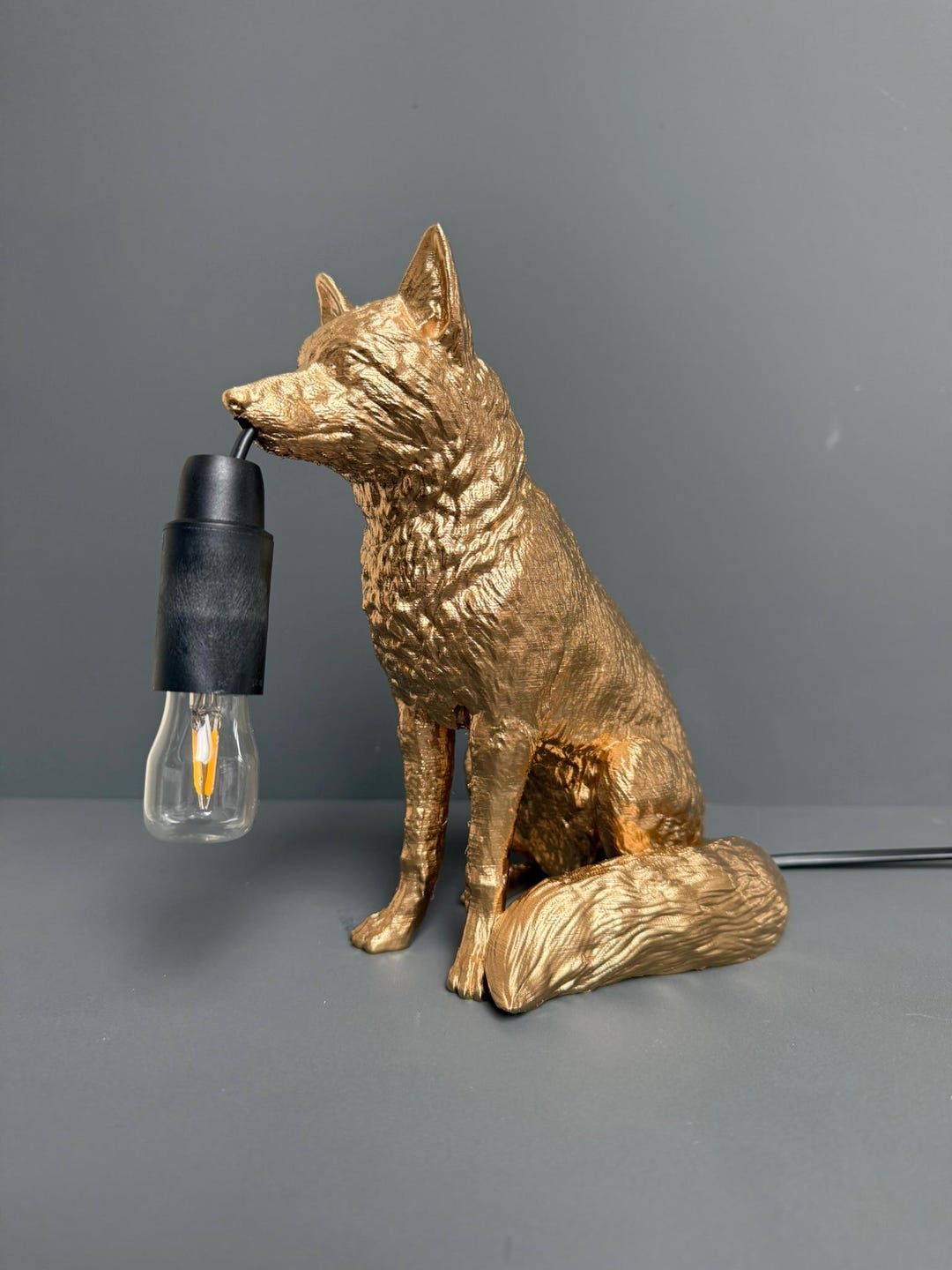 Fox Lamp - Table Lamp of a Fox - Gift for Animal Lovers - Foxes / Mood ...