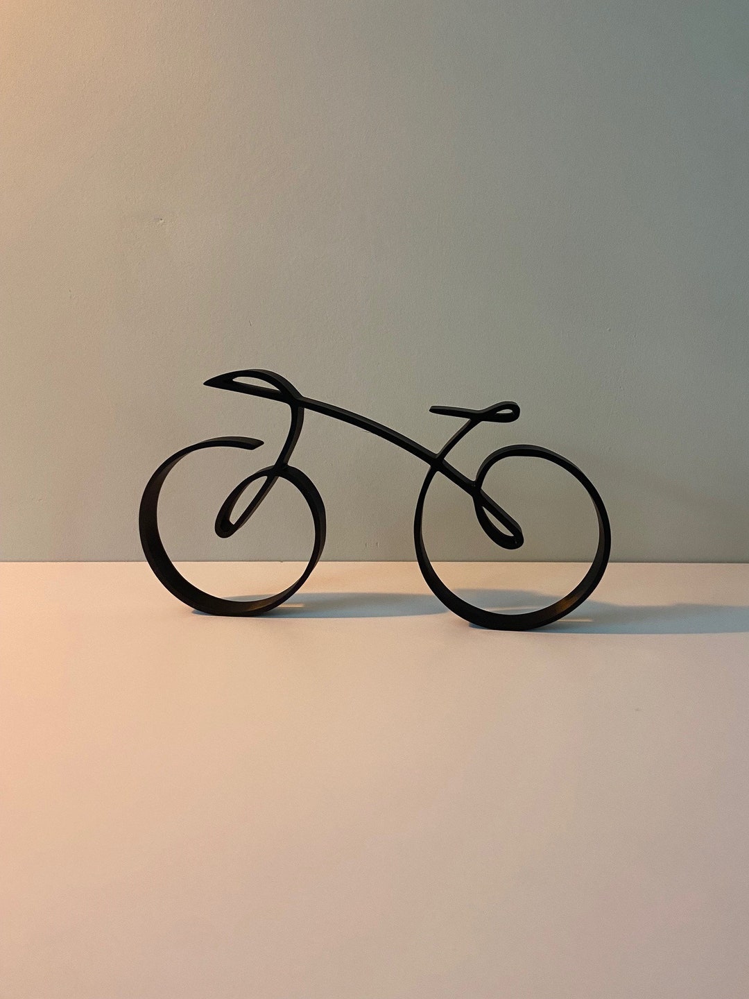 One Line Art Bicycle / Minimalist Art / Gift Idea / Home Decor / Wall ...