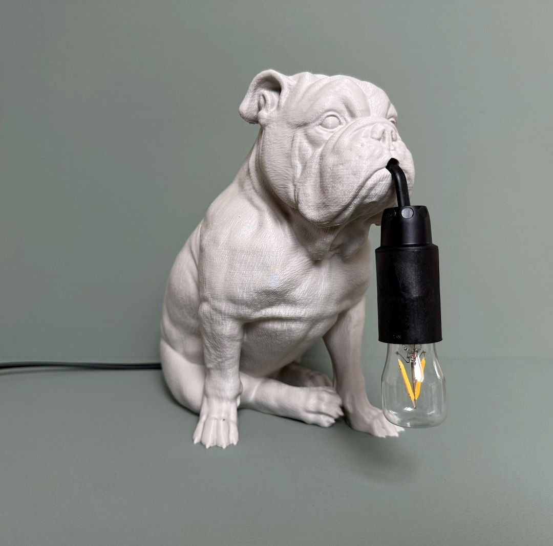 English Bulldog Table Lamp - Cute and Playful Lighting for Your Living ...