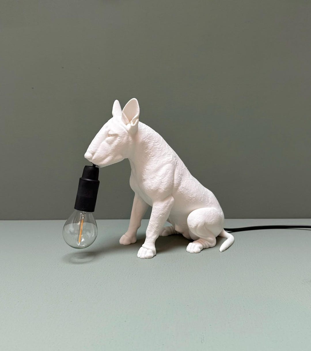 Bull Terrier Table Lamp - Mood Lighting Animal Lamp - Home Decor - Bull ...