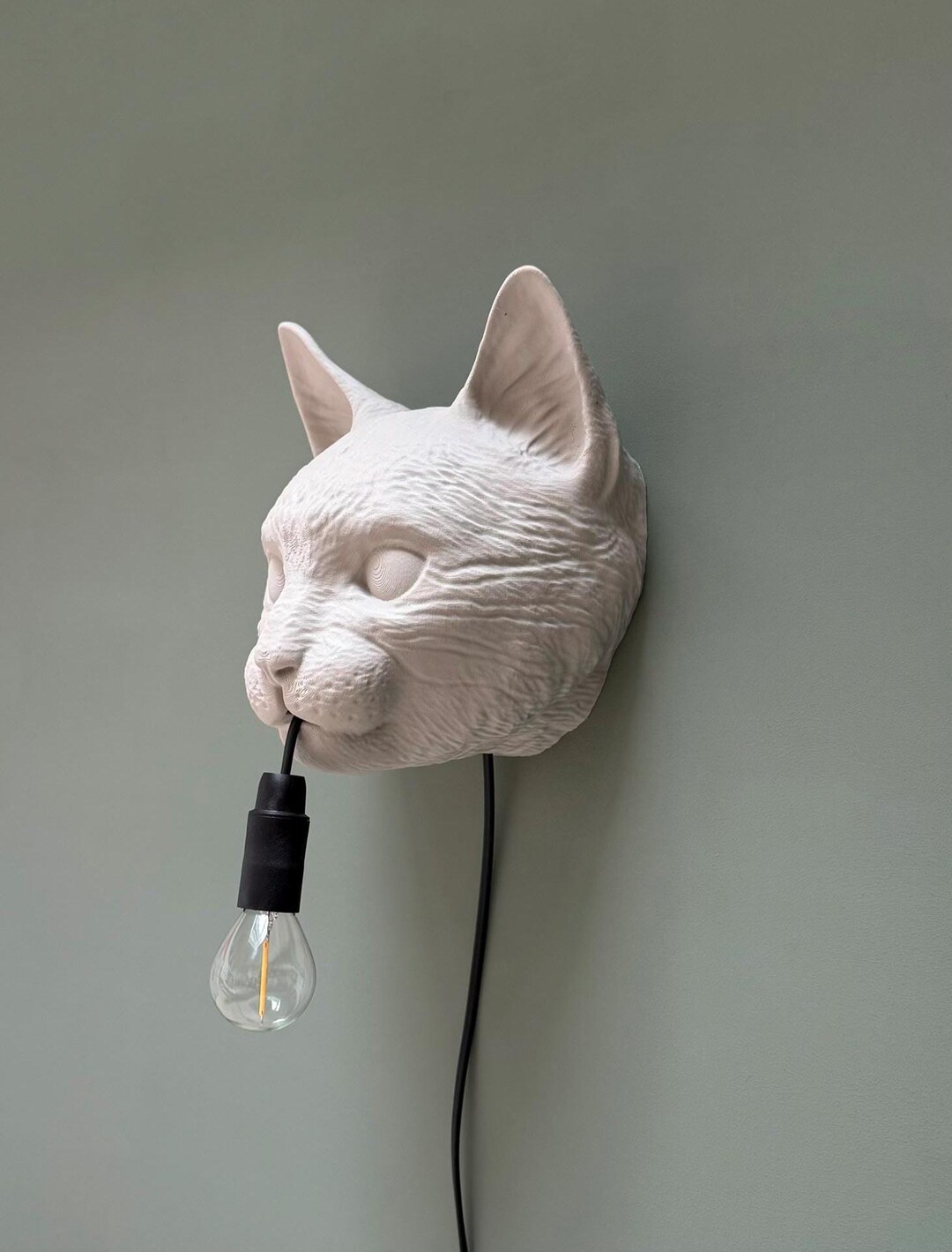 Cat Wall Lamp - Unique Lamp for Cat Lovers - Gift - Wall Decoration ...