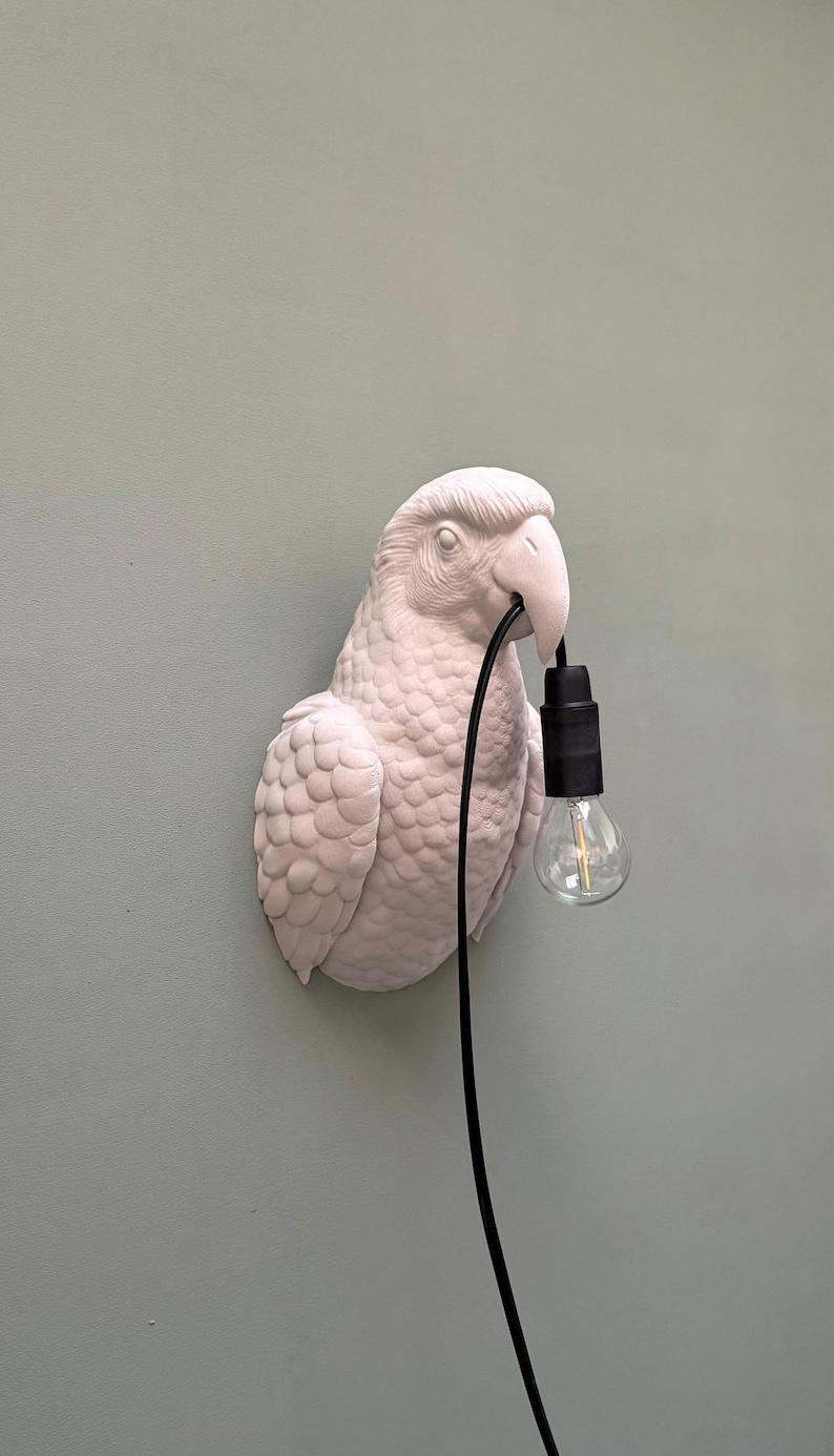 Parrot Wall Lamp - Unique Eye-catcher for Your Home - Tropical Mood ...