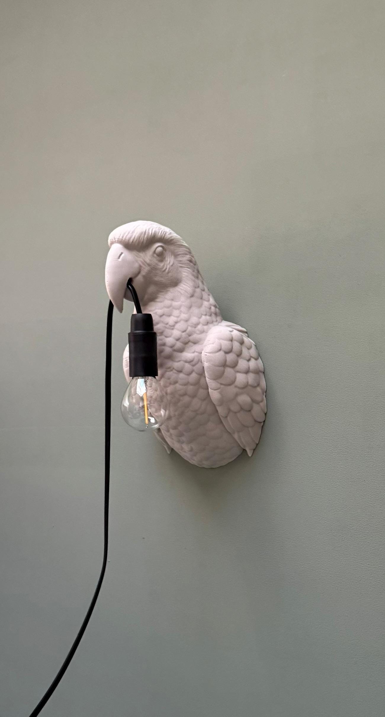 Parrot Wall Lamp - Unique Eye-catcher for Your Home - Tropical Mood ...